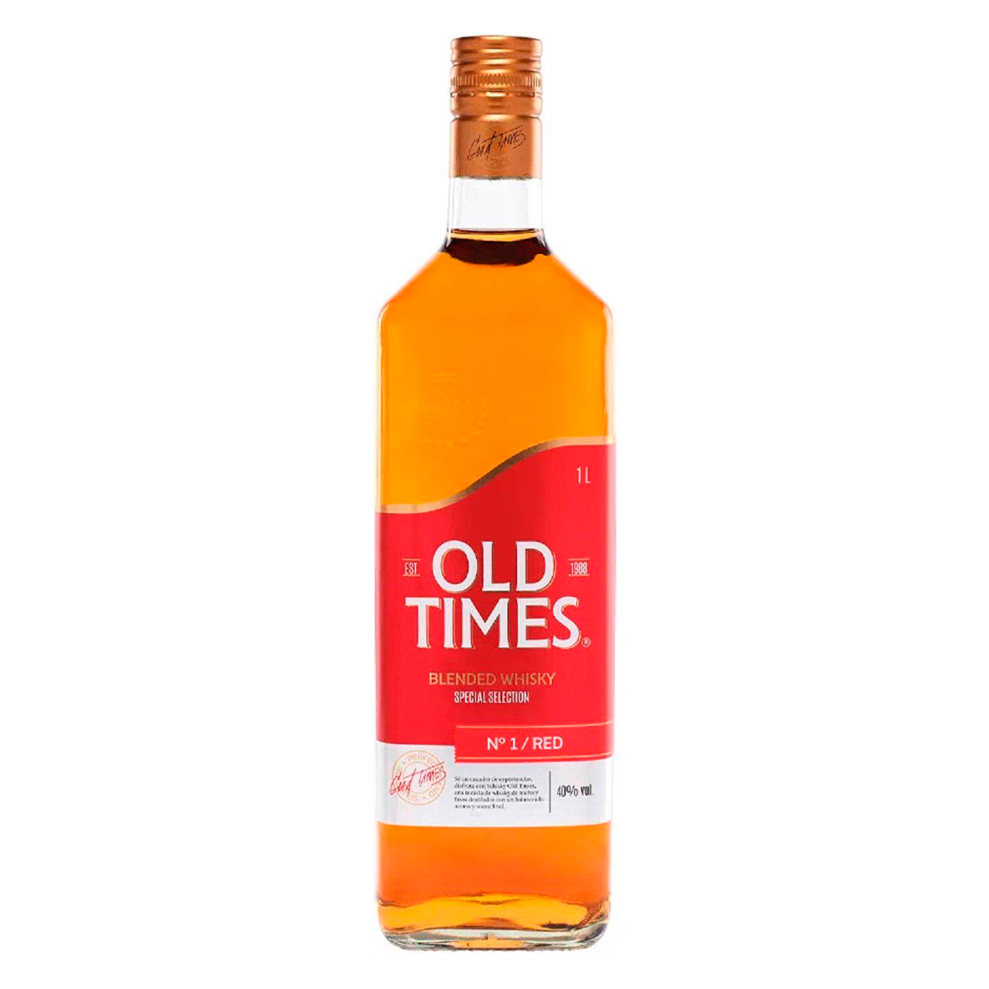 Whisky OLD TIMES Blended Red Botella 1L - Licores | Licorerias.com.pe
