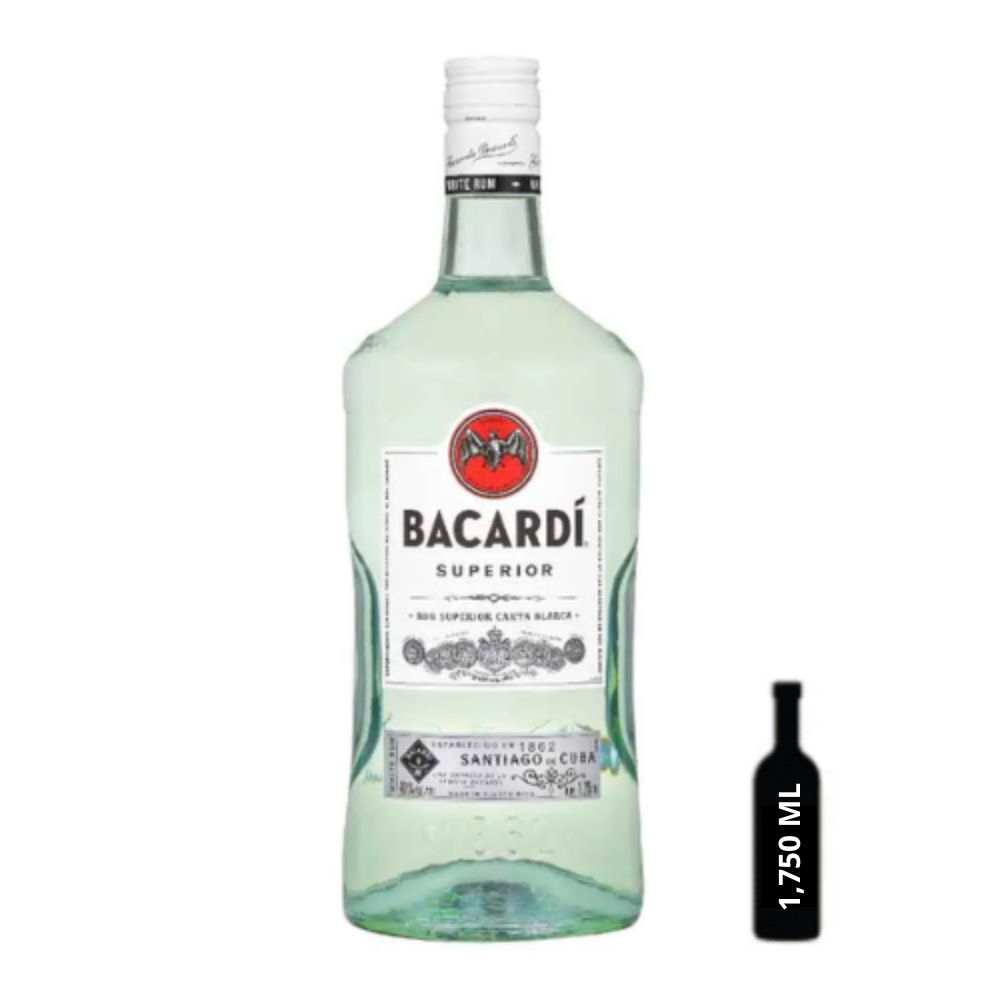 Ron BACARDI Blanco Botella 1,750ml - Licores | Licorerias.com.pe