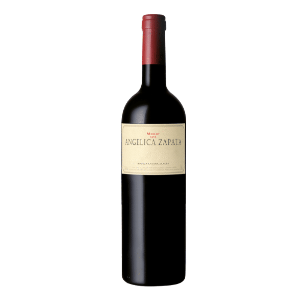 Vino ANGELICA ZAPATA Merlot Botella 750ml - Licores | Licorerias.com.pe